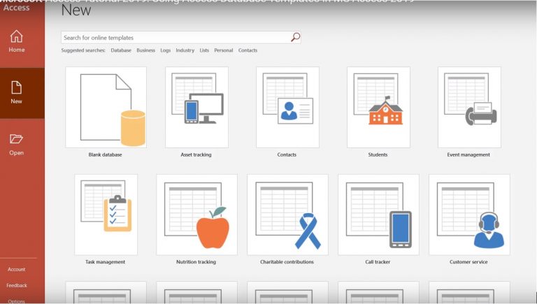 Using Templates in Microsoft Access 2019 - Simon Sez IT