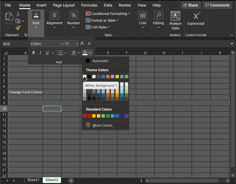 How to Enable Excel Dark Mode? 2 Easy Methods