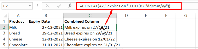 How to Combine Two Columns in Excel? 2 Easy Methods