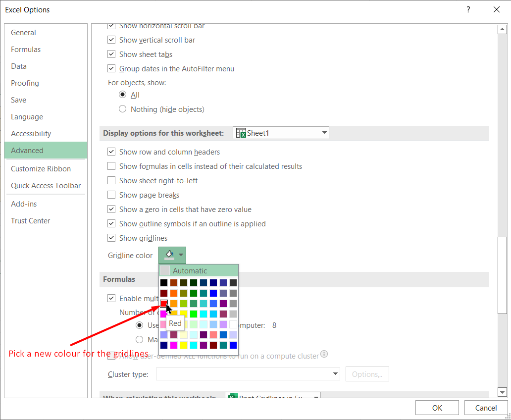 How to Print Gridlines in Excel? 2 Easy Examples
