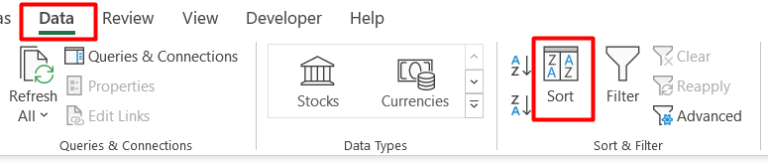 How To Custom Sort Excel Data 2 Easy Steps