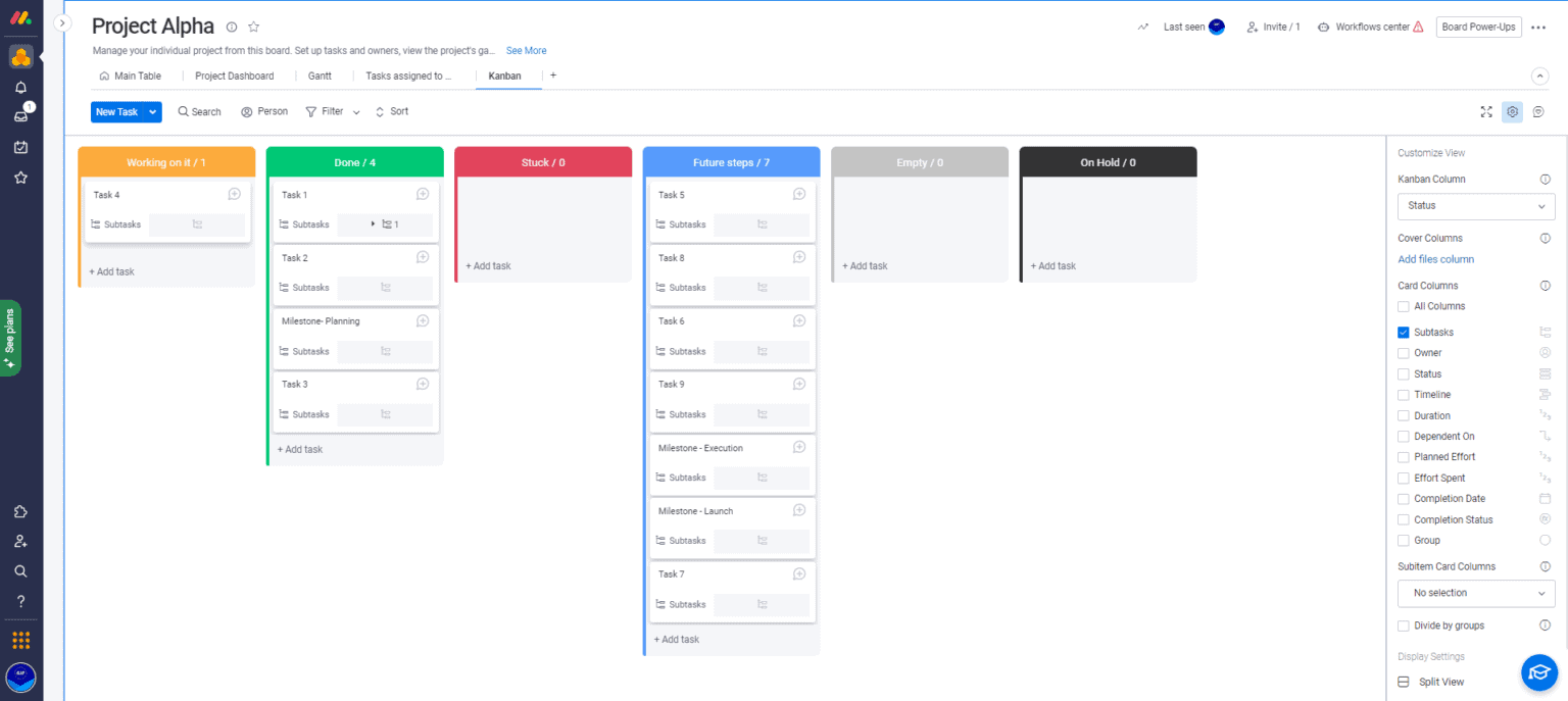 Monday Project Management - 5 Important Features