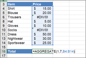 How to Use AGGREGATE Function in Excel: 3 Easy Examples