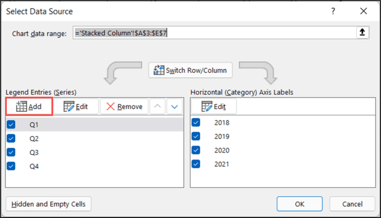 Add Dynamic Totals to a Stacked Column Chart and 4 Formatting Tips!